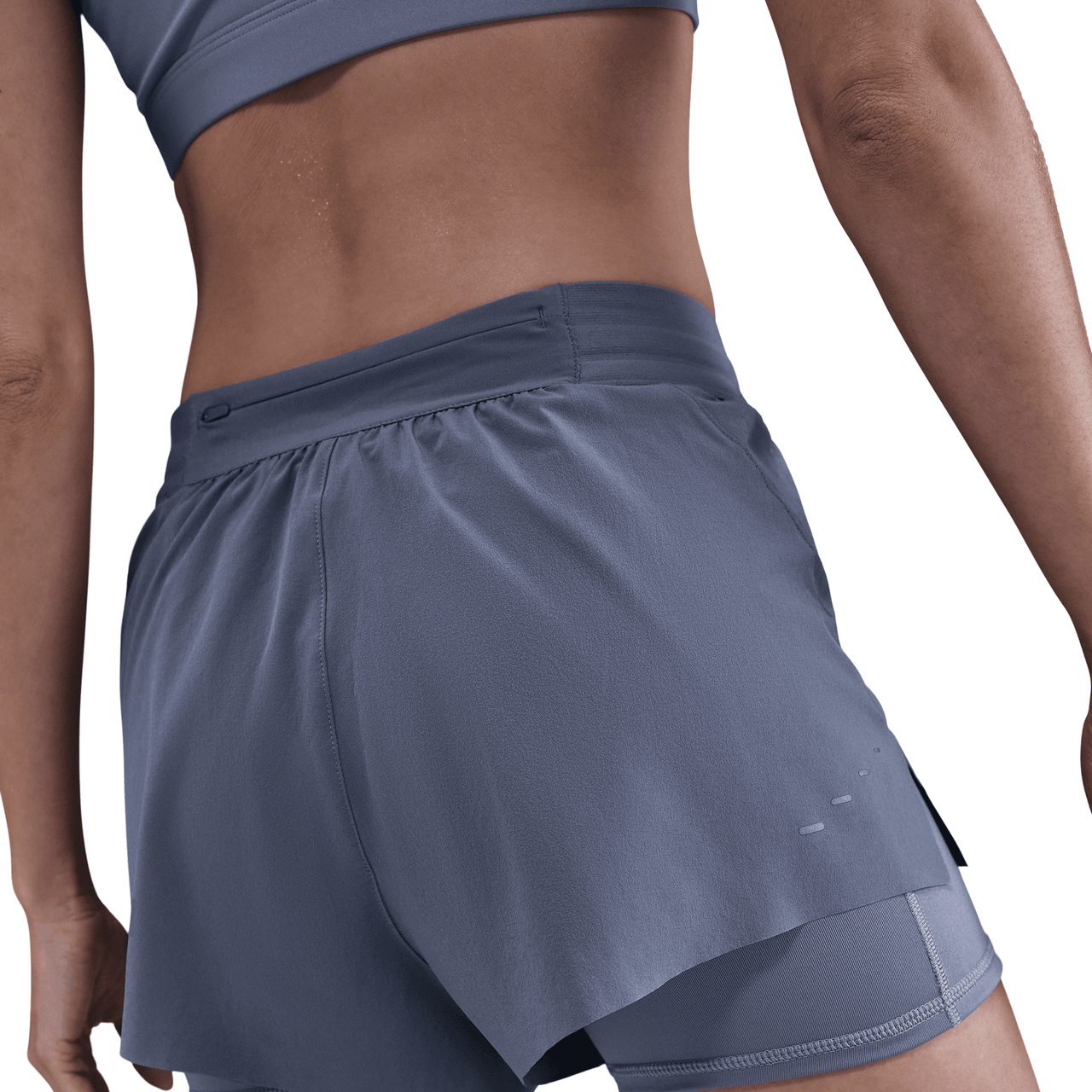 SWIFT WOMEN'S DRI-FIT MID-RISE 2-IN-1 RUNNING SHORTS – REV*