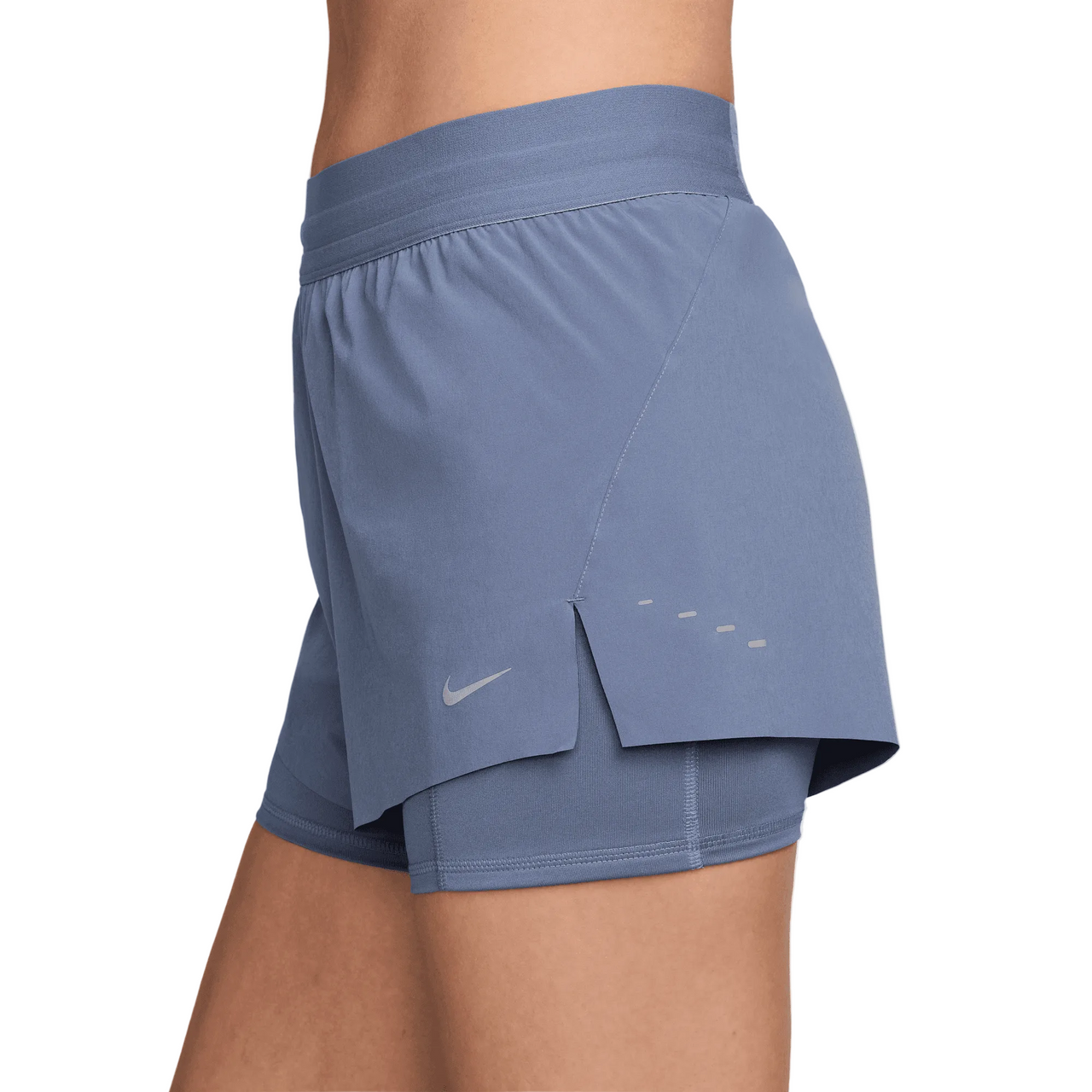 SWIFT WOMEN'S DRI-FIT MID-RISE 2-IN-1 RUNNING SHORTS – REV*
