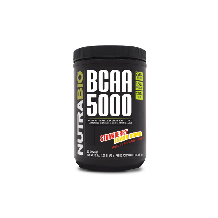NUTRABIO BCAA 5000 STRAWBERRY LEMON BOMB 60 Serving – REV*